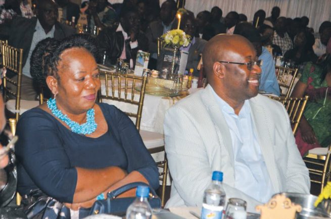 Winston Chitando (right) with his wife at the farewell party | My ...
