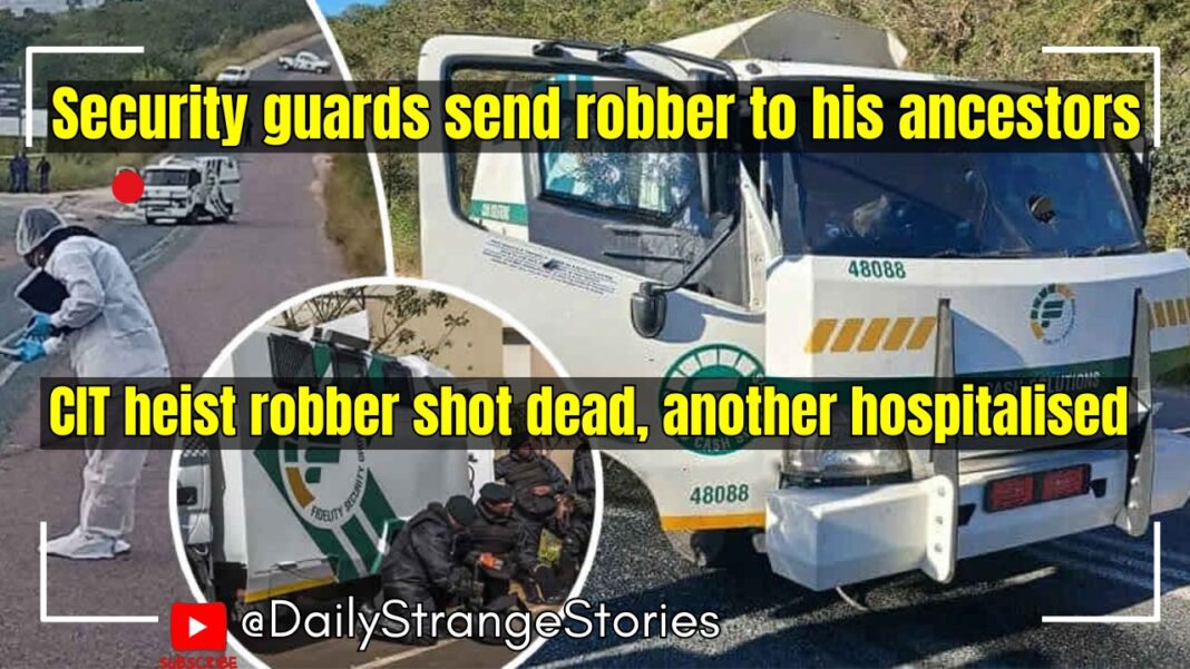 Cash-in-transit heist robber shot dead, another hospitalised: Security ...