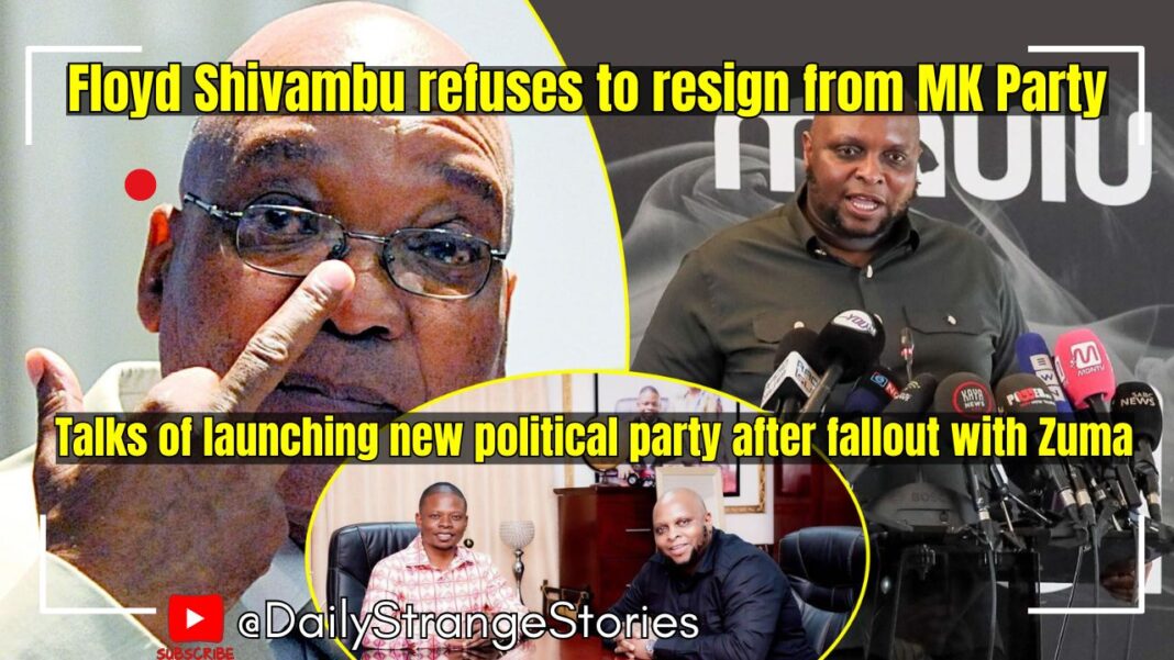 Floyd Shivambu refuses to resign from MK Party, but announces launching ...